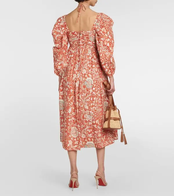 Ulla Johnson Alessa Printed Cotton Midi Dress