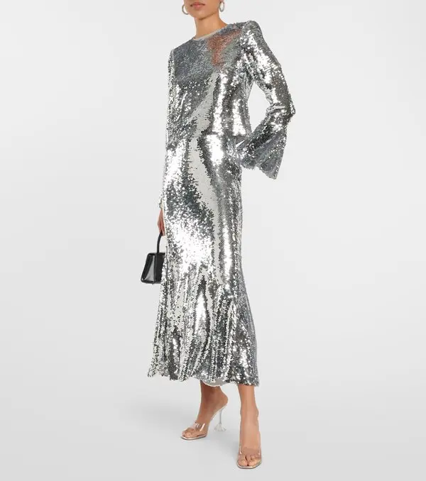 SELF-PORTRAIT Sequined Top