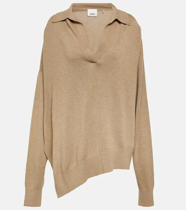 Isabel Marant Étoile Giliane Wool-blend Jersey Sweater - Brown