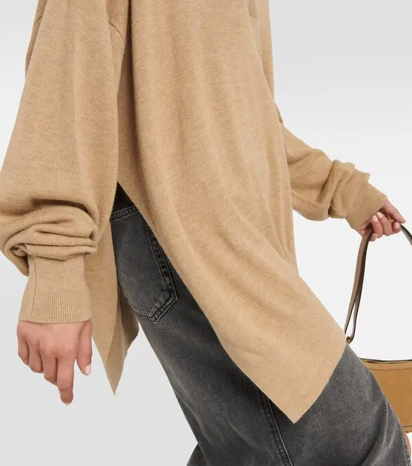 Isabel Marant Étoile Giliane Wool-blend Jersey Sweater - Brown