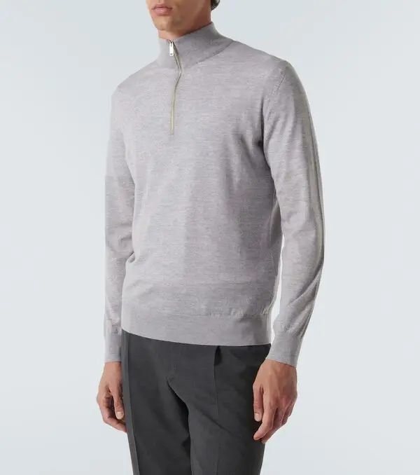 Zegna Wool Half-zip Sweater