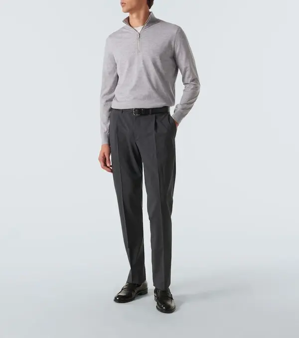 Zegna Wool Half-zip Sweater