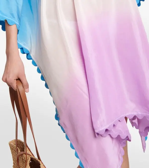 JULIET DUNN Ombre Silk Poncho