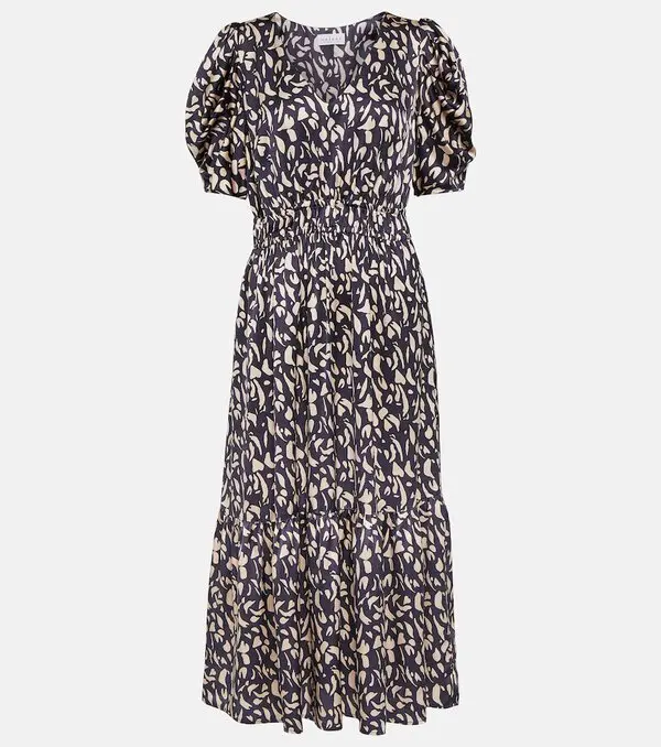 Velvet By Graham & Spencer Lyuda Printed Midi Dress - Multicoloured