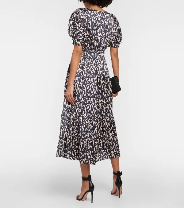 Velvet By Graham & Spencer Lyuda Printed Midi Dress