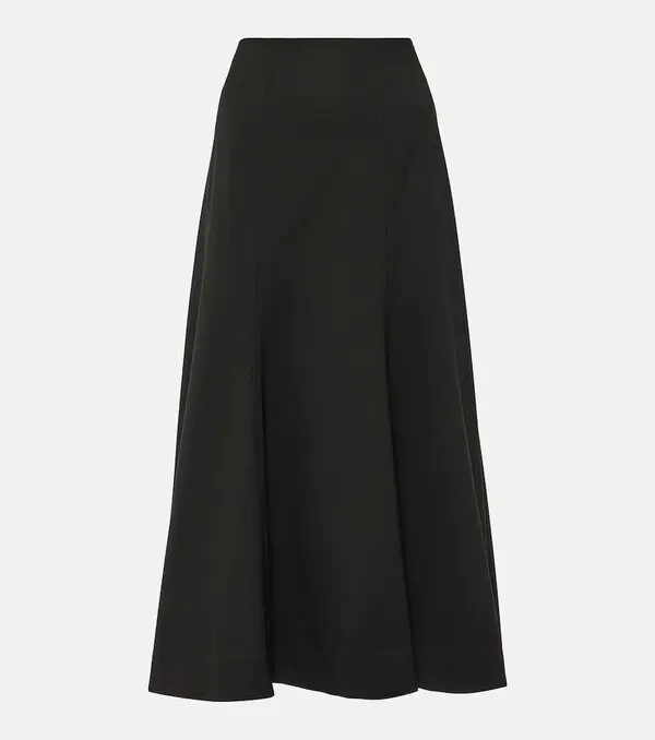 Co Wool-blend Midi Skirt