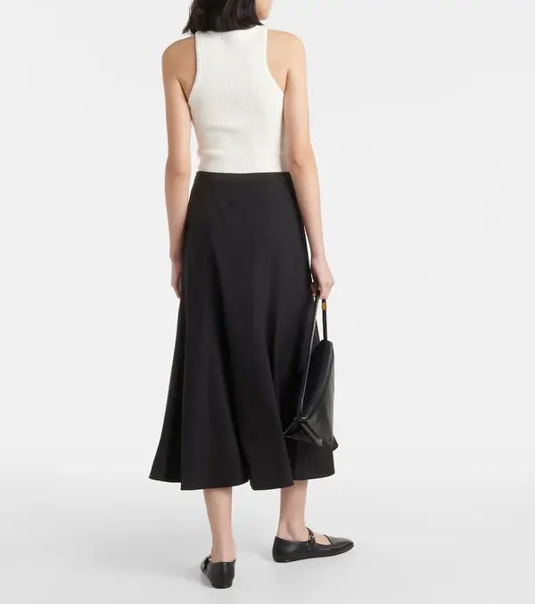 Co Wool-blend Midi Skirt