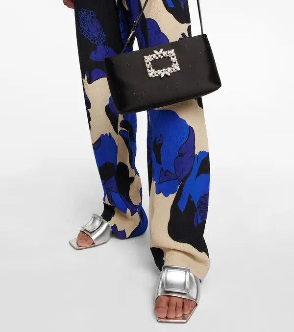 ROGER VIVIER Embellished Leather Mules