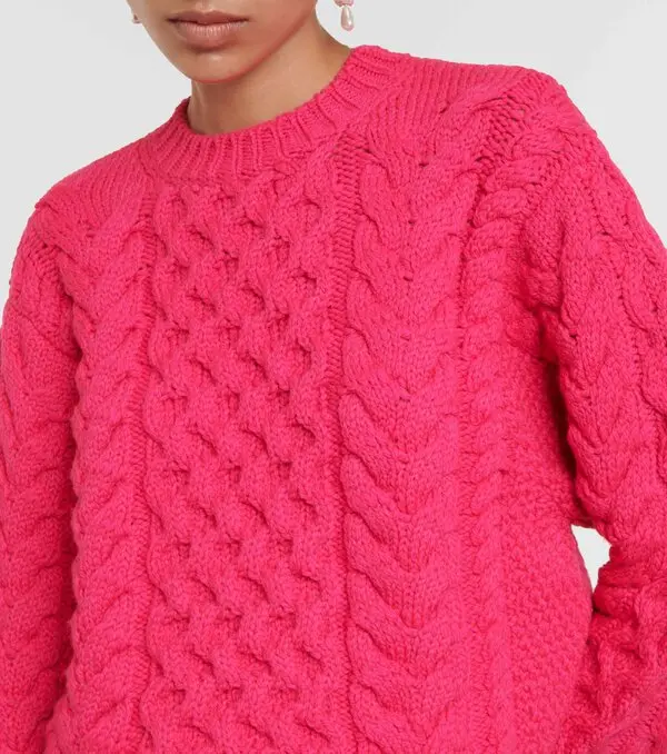 MARANT ETOILE Isabel Marant Étoile Jake Cable-knit Wool-blend Sweater