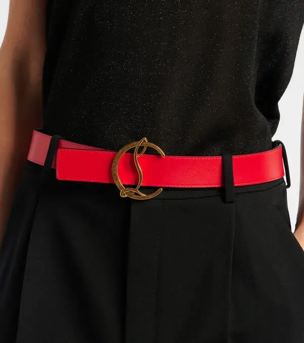 CHRISTIAN LOUBOUTIN Cl Logo Reversible Leather Belt - Multicoloured