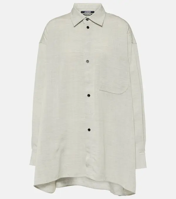 Jacquemus Le Chemise Poche Shirt In Light
