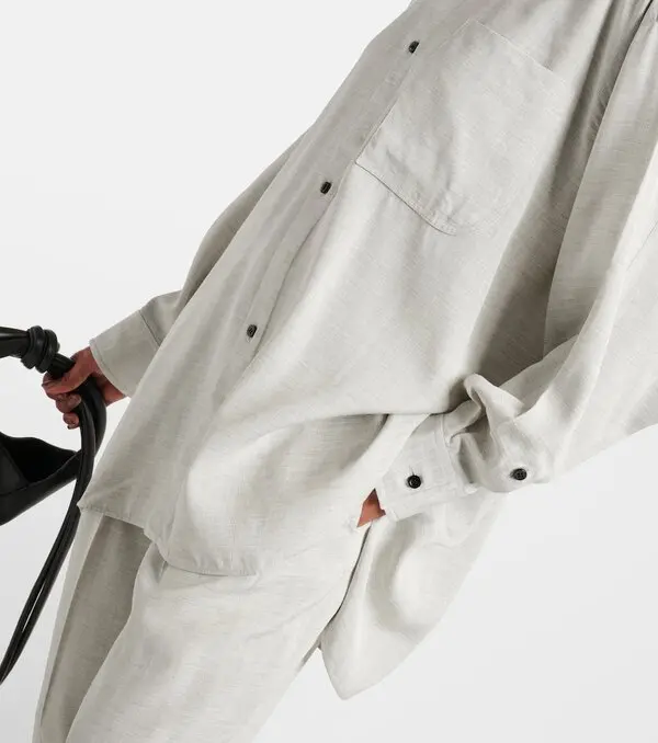 Jacquemus Le Chemise Poche Shirt In Light