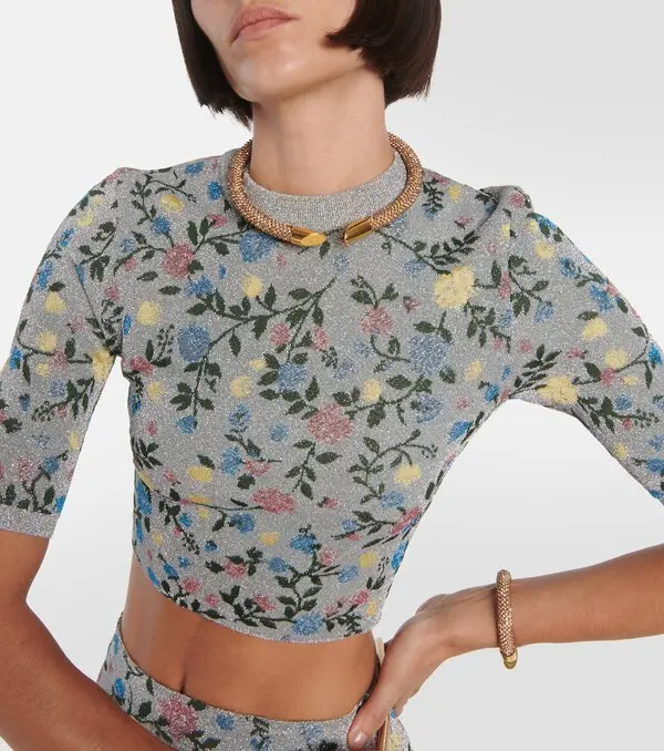 Rabanne Floral Jacquard Sweater