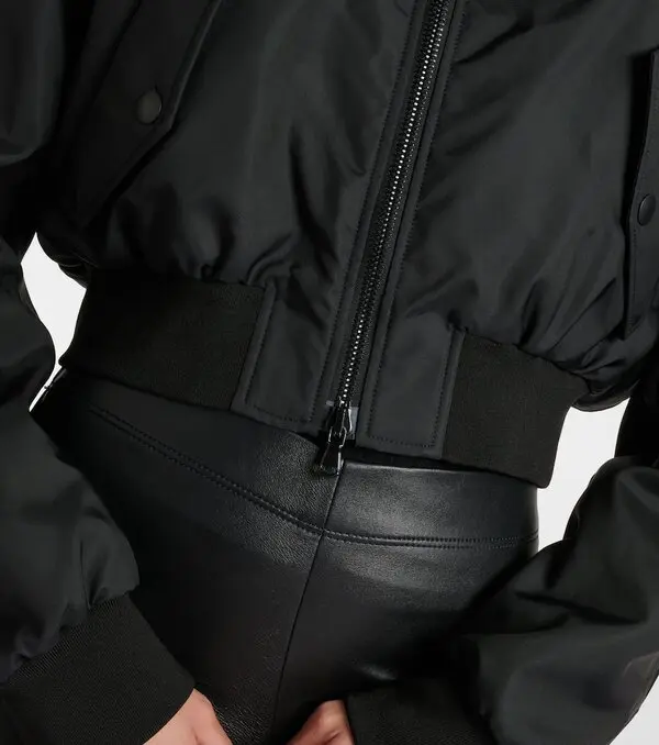 Wardrobe.NYC Cropped Bomber Jacket