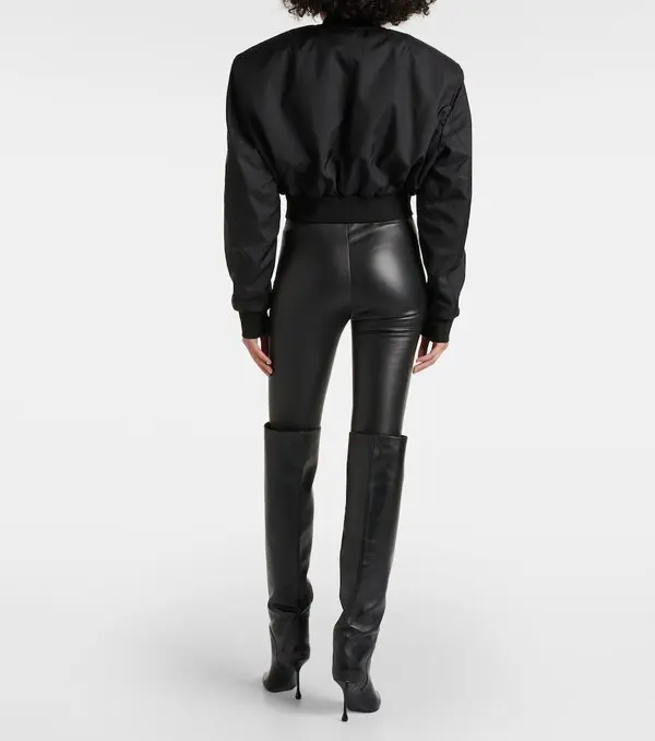 Wardrobe.NYC Cropped Bomber Jacket