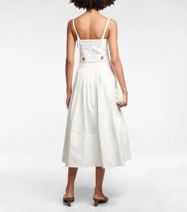 Proenza Schouler Cotton-blend Midi Dress