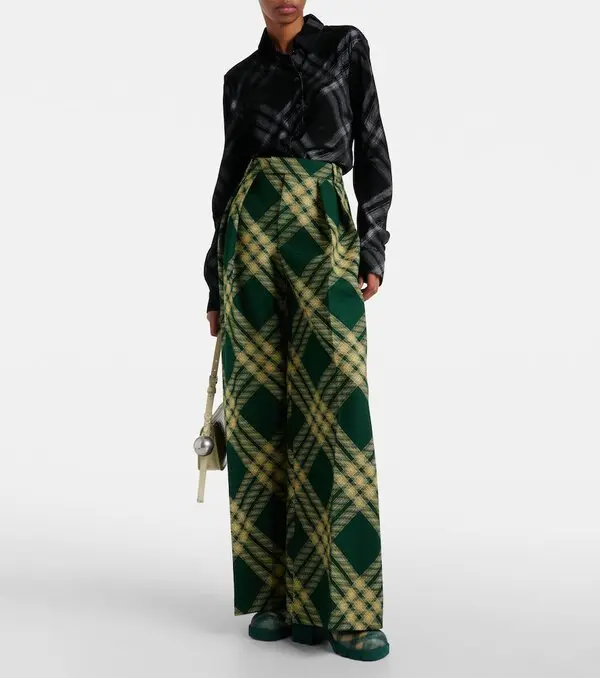 Burberry Check 65 Ankle Boots - Green