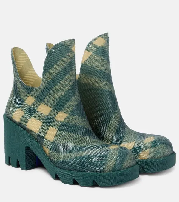 Burberry Check Ankle Boots