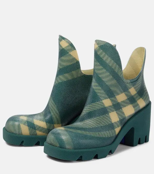 Burberry Check Ankle Boots