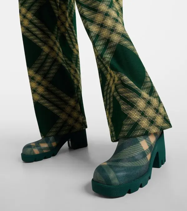 Burberry Check Ankle Boots