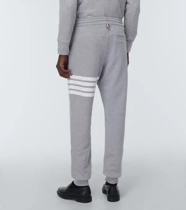 Thom Browne 4-bar Cotton Sweatpants - Grey