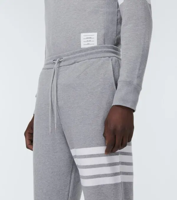 Thom Browne 4-bar Cotton Sweatpants - Grey