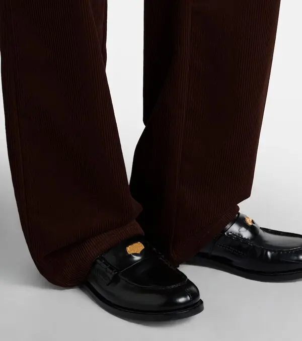 Miu Miu Calf Leather Loafers - Black