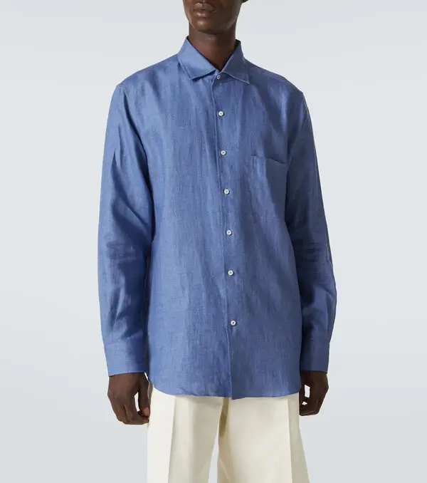 Loro Piana Andre Linen Shirt