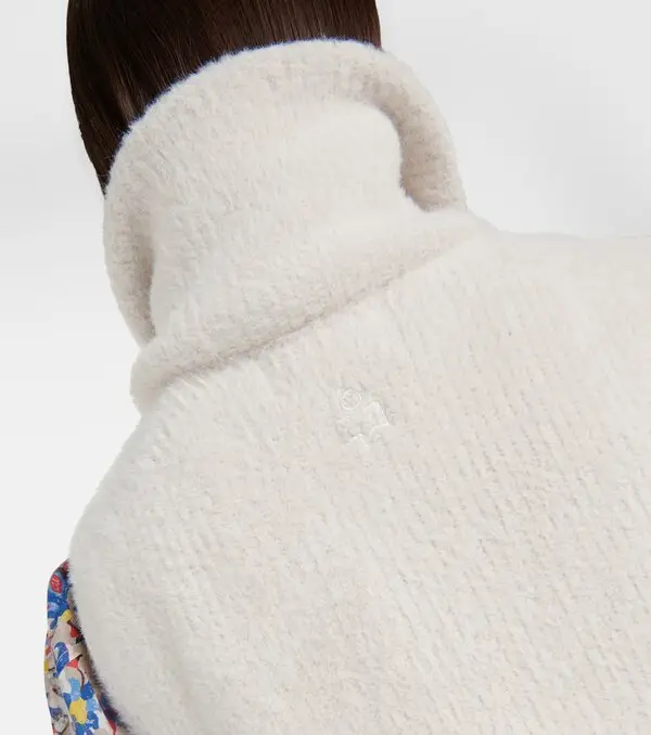 MARANT ETOILE Milie High-neck Sweater Vest - White