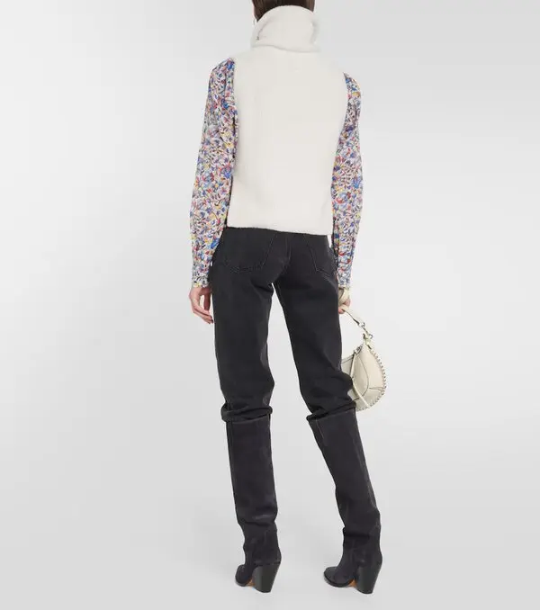 MARANT ETOILE Milie High-neck Sweater Vest - White