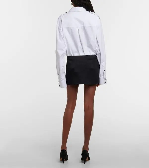 Khaite Jett Crepe Miniskirt