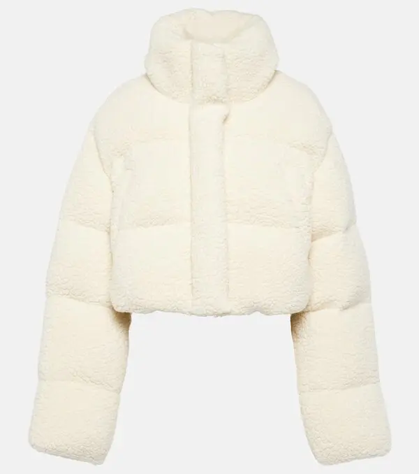 Cordova Cropped Wool-blend Puffer Jacket - Neutrals
