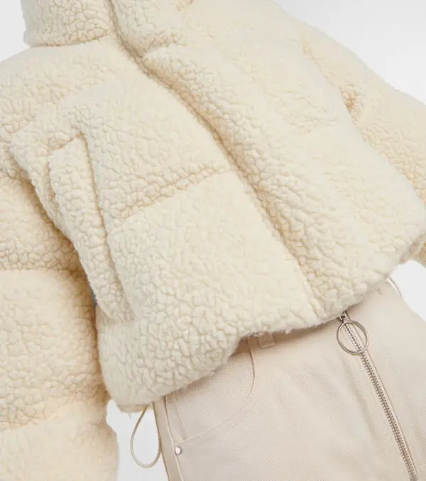 Cordova Cropped Wool-blend Puffer Jacket - Neutrals