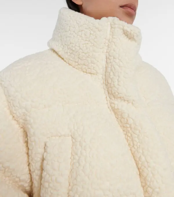Cordova Cropped Wool-blend Puffer Jacket - Neutrals