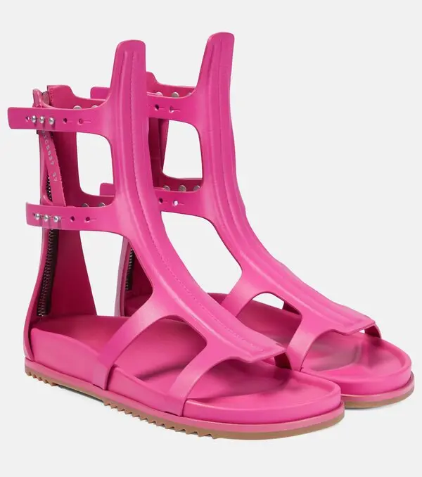 Rick Owens Rubber Gladiator Sandals - Pink