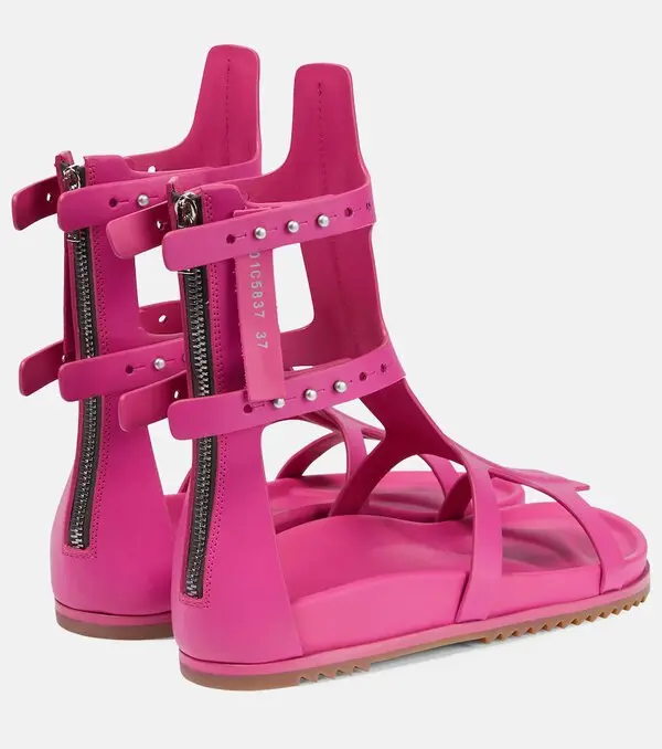 Rick Owens Rubber Gladiator Sandals