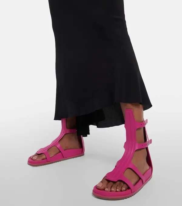Rick Owens Rubber Gladiator Sandals