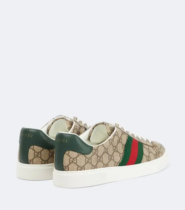 Gucci Ace Gg Supreme Lace-up Sneakers - Multicoloured