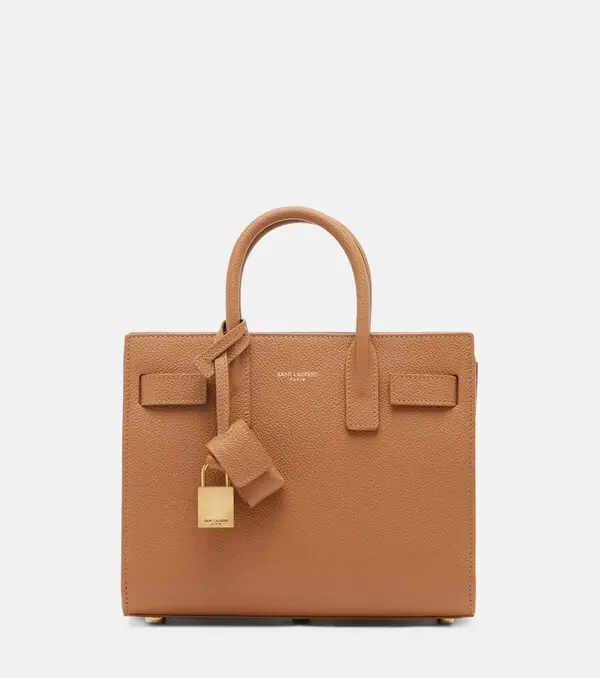 Saint Laurent Sac De Jour Nano Leather Tote - Brown