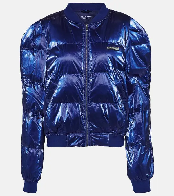 MARANT ETOILE Cody Coated Puffer Jacket - Blue