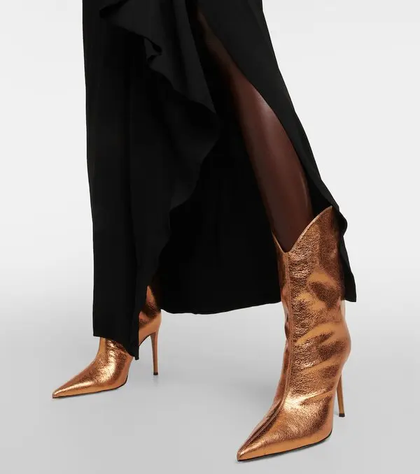 Alexandre Vauthier Leather Ankle Boots