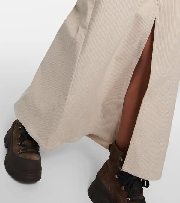 Brunello Cucinelli Cotton Corduroy Maxi Skirt