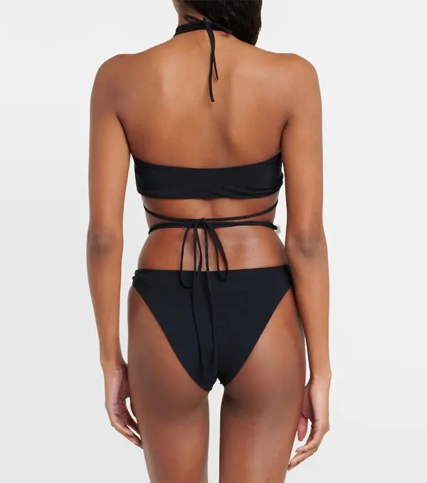 Magda Butrym Beaded Bikini Bottoms - Black