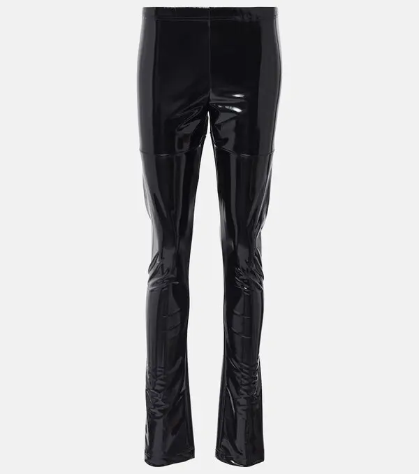 Junya Watanabe Vinyl Slim Pants - Black