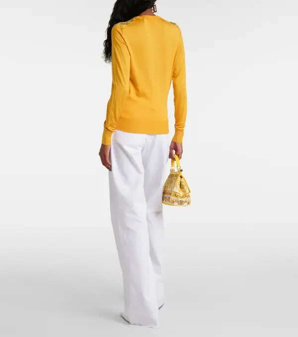 Dolce & Gabbana Majolica Silk Sweater