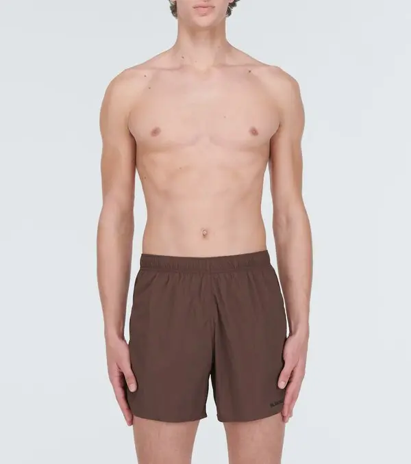 JIL SANDER Swim Trunks - Brown