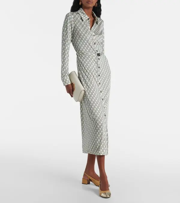 Tory Burch Printed Zebra Shirt Dress