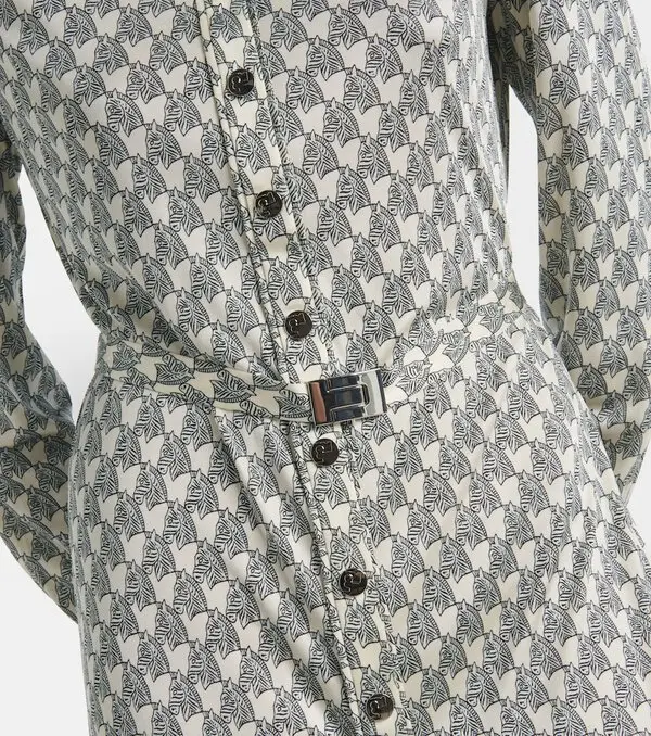 Tory Burch Printed Zebra Shirt Dress
