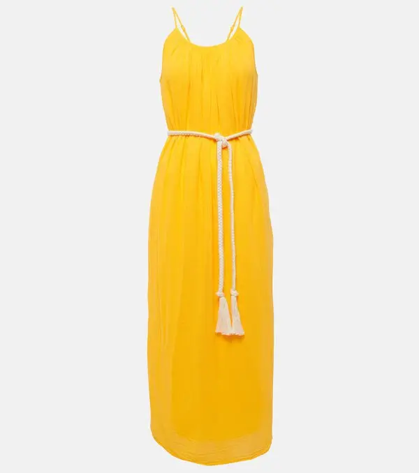 Velvet By Graham & Spencer Lorelei Cotton Maxi Dress - Yellow