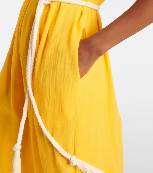 Velvet By Graham & Spencer Lorelei Cotton Maxi Dress - Yellow